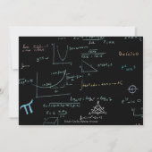 Cute Math Formulas Birthday Party Invitation | Zazzle