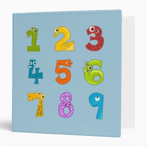 Cute math numbers binder | Zazzle