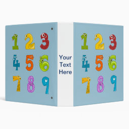 Cute math numbers binder | Zazzle