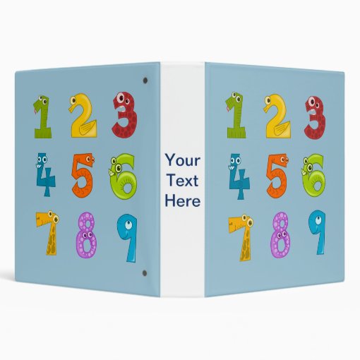 Cute math numbers binder | Zazzle