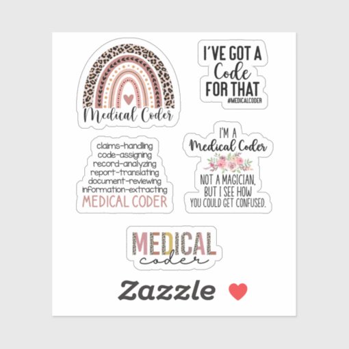 Cute Medical Coder Sticker Pack, Medical Coding | Zazzle