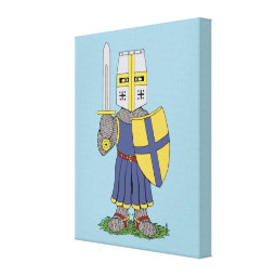 Cute Medieval Knight Canvas Print | Zazzle
