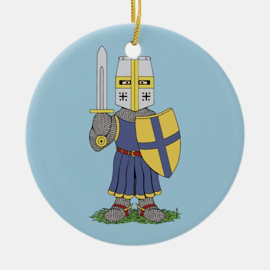 Cute Medieval Knight Ceramic Ornament | Zazzle.com