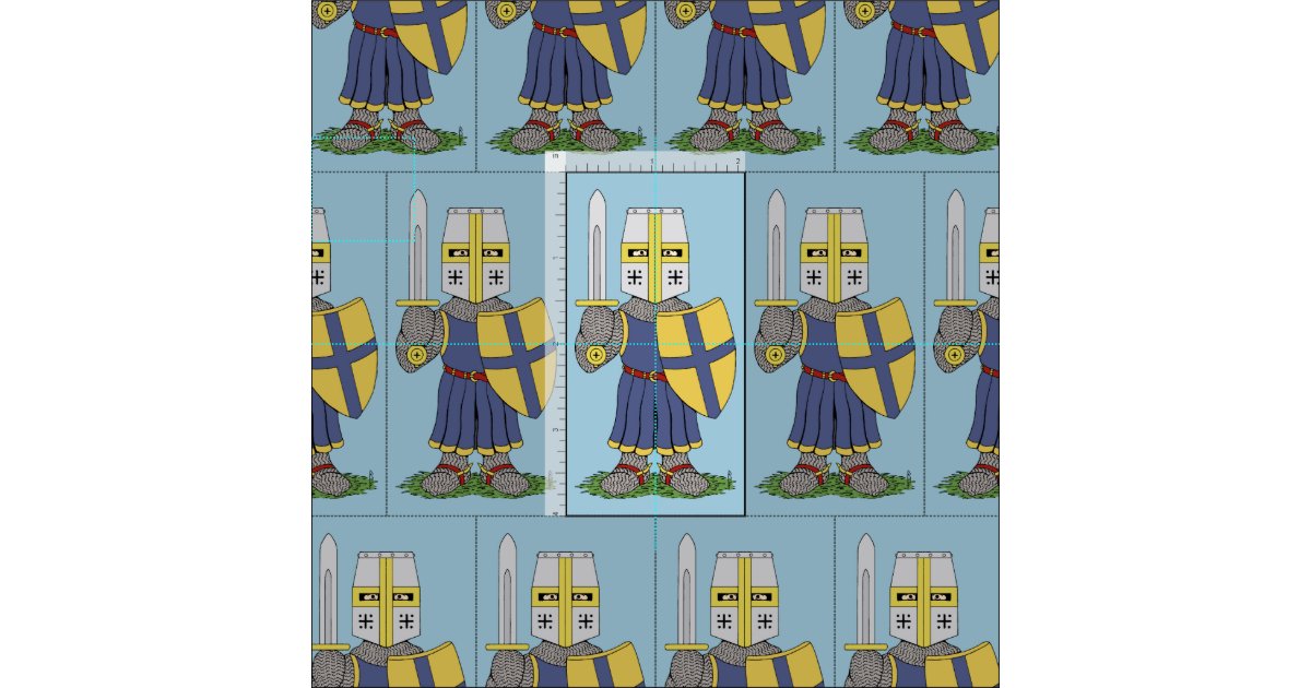 Cute Medieval Knight Fabric | Zazzle