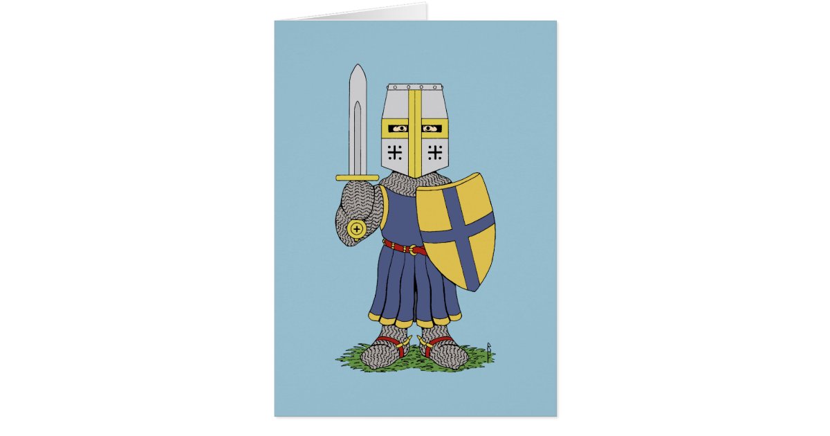 Cute Medieval Knight Greeting Card | Zazzle