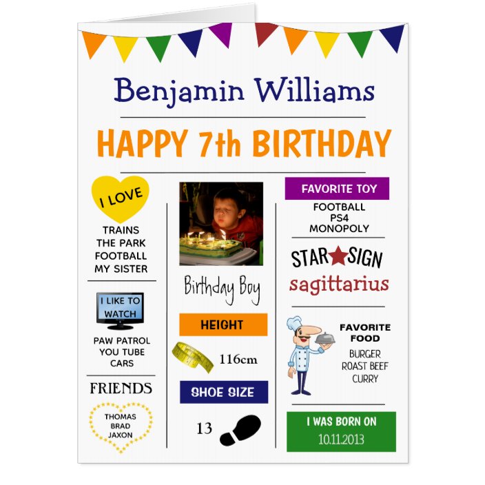 Cute Memory Keepsake Photo Birthday Card | Zazzle