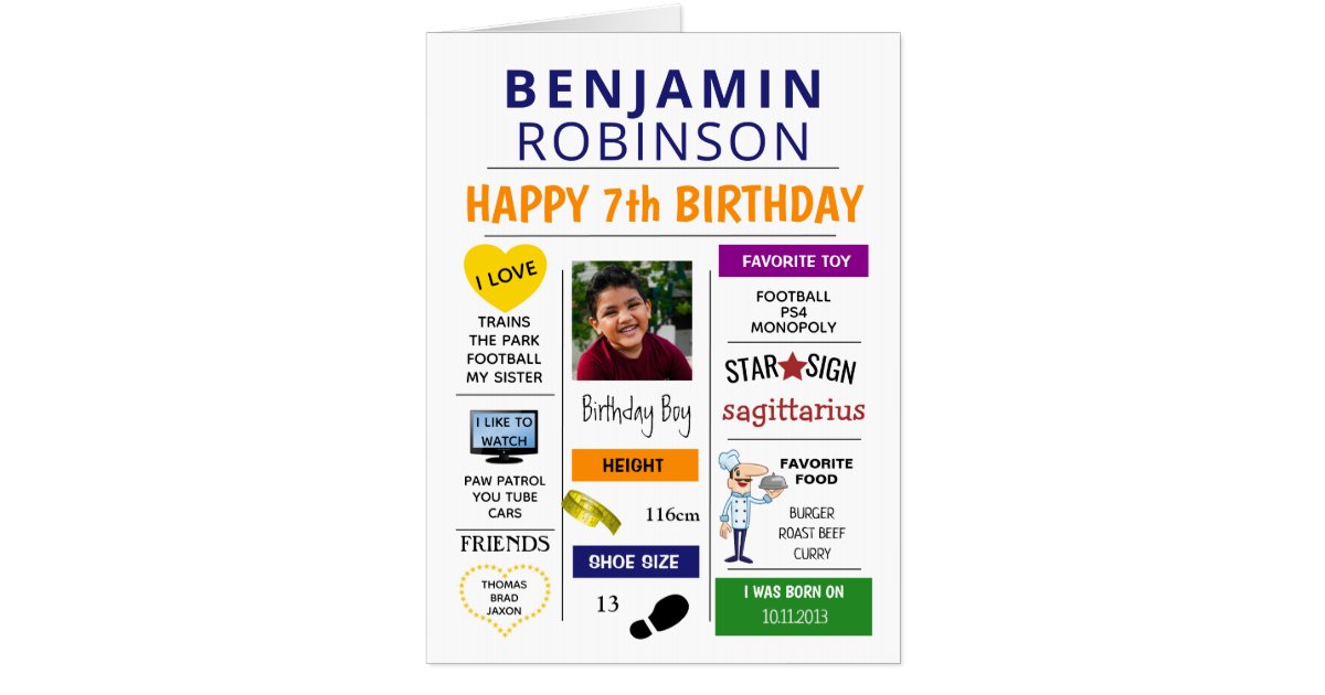 Cute Memory Keepsake Photo Birthday Card | Zazzle