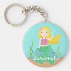Cute Little Mermaid Keychain | Zazzle.com