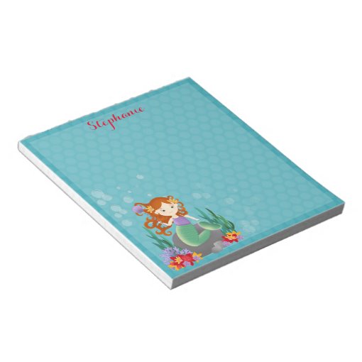 Cute Mermaid Notepad | Zazzle