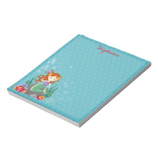 Cute Mermaid Notepad | Zazzle