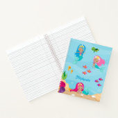 Cute Mermaid Personalized Girly Under the Sea Notebook | Zazzle