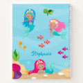 Cute Mermaid Personalized Girly Under the Sea Notebook | Zazzle