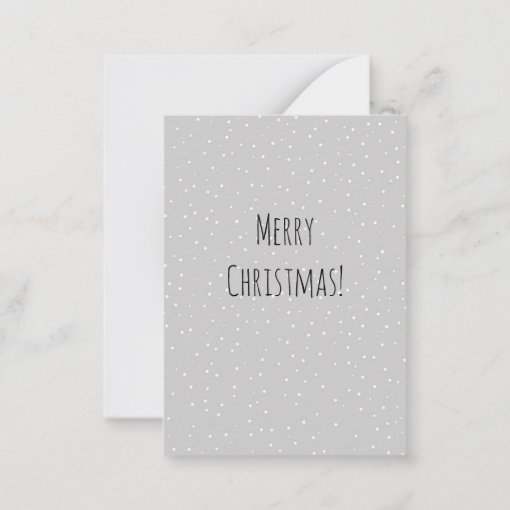 Cute Merry Meowy Christmas Tree Cat Snow Note Card | Zazzle