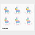 Cute Mexican Pinata Birthday Party Decor Stickers | Zazzle