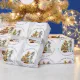 Cute Mice Pattern Merry Christmas Tree Name Wrapping Paper | Zazzle