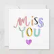 Cute Miss You Card, Greeting Cards, Love Card | Zazzle