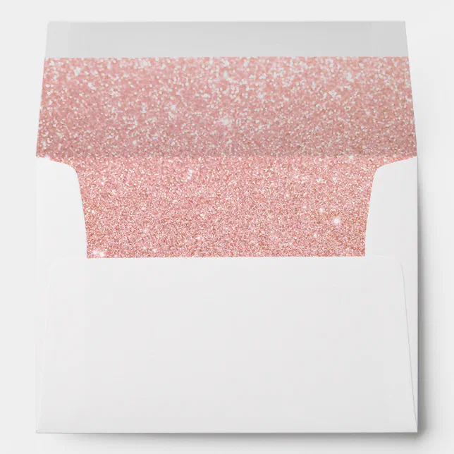 Cute Modern Pink Glitter Beauty Salon Envelope | Zazzle