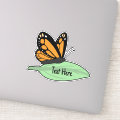 Cute Monarch butterfly label | Zazzle
