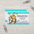 Cute Monkey Business Card | Zazzle