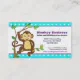 Cute Monkey Business Card | Zazzle