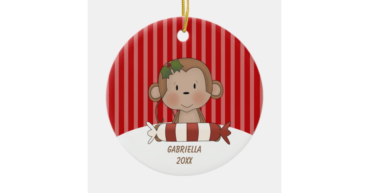 Cute Monkey Ornament | Zazzle