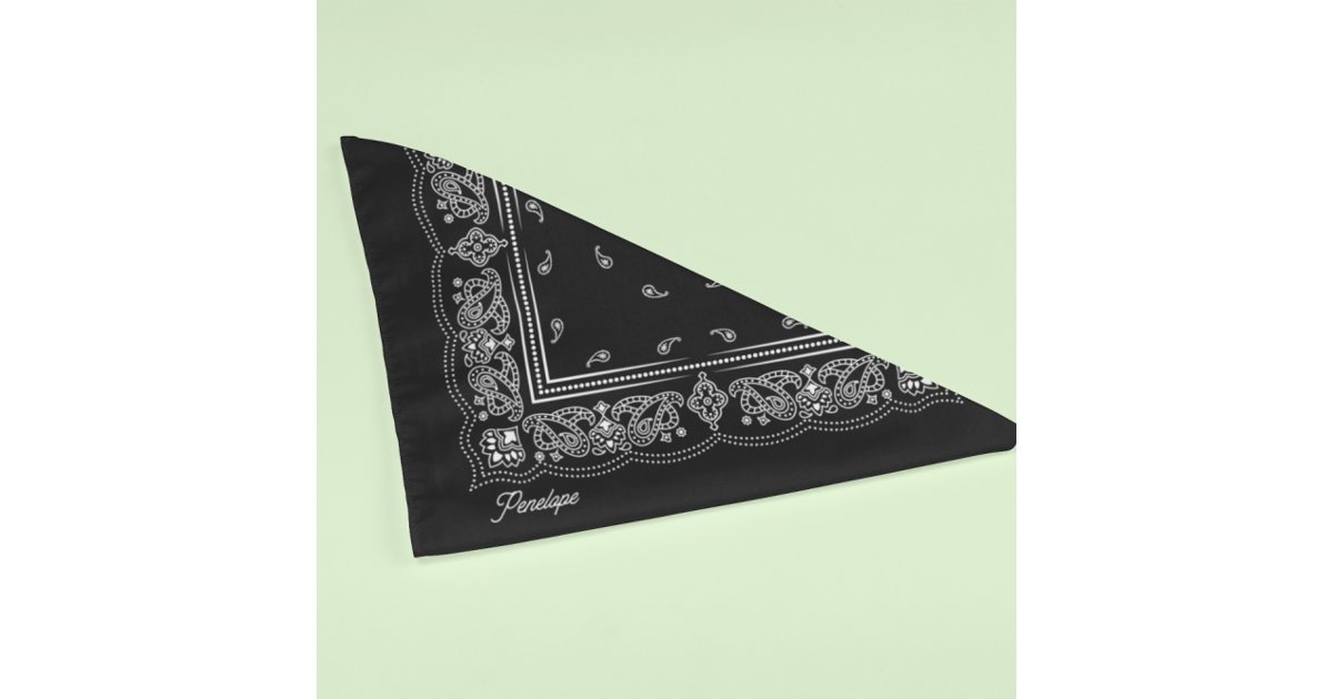 Cute Monogram Paisley | Bridesmaid Favor Bandana | Zazzle