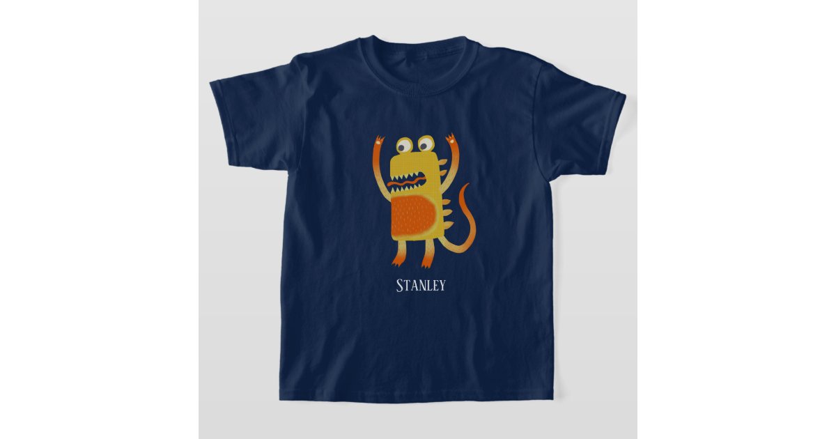 Cute Monster Stanley Custom Name T-Shirt | Zazzle