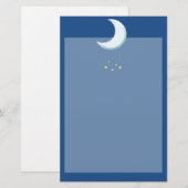 Cute moon Stationary Stationery | Zazzle