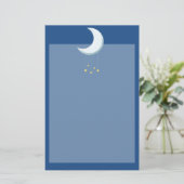 Cute moon Stationary Stationery | Zazzle