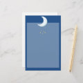 Cute moon Stationary Stationery | Zazzle