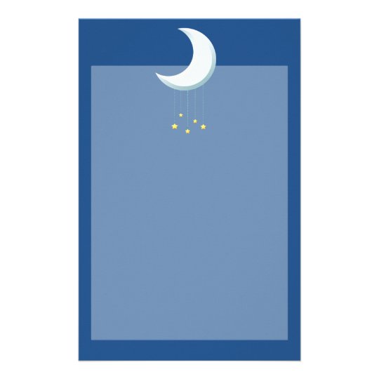 Cute moon Stationary Stationery | Zazzle.com