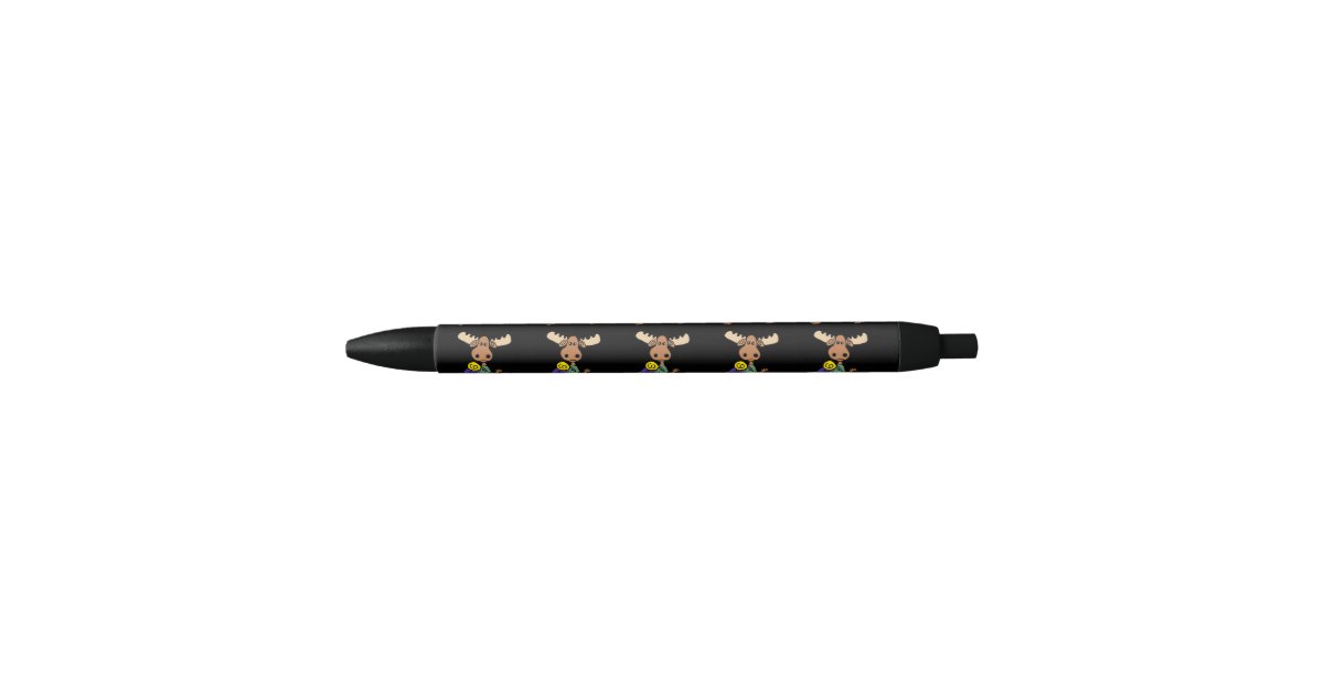 Cute Moose Hiker Cartoon Pen | Zazzle