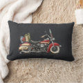 Cute Motorcycle Lumbar Pillow | Zazzle