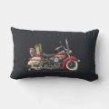 Cute Motorcycle Lumbar Pillow | Zazzle