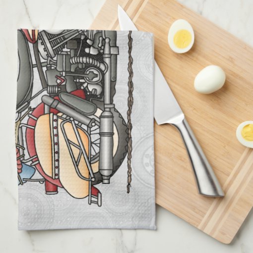 Cute Motorcycle Towel | Zazzle
