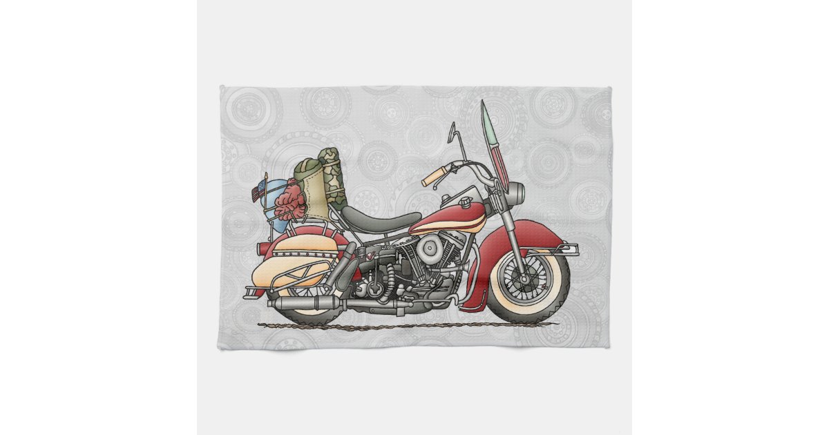 Cute Motorcycle Towel | Zazzle