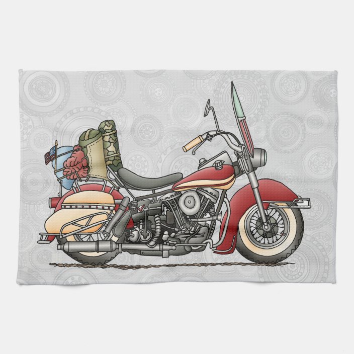 Cute Motorcycle Towel | Zazzle.com