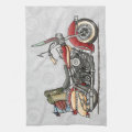 Cute Motorcycle Towel | Zazzle