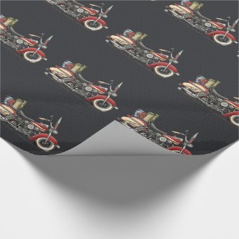 Cute Motorcycle Wrapping Paper | Zazzle