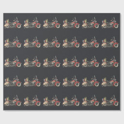 Cute Motorcycle Wrapping Paper | Zazzle