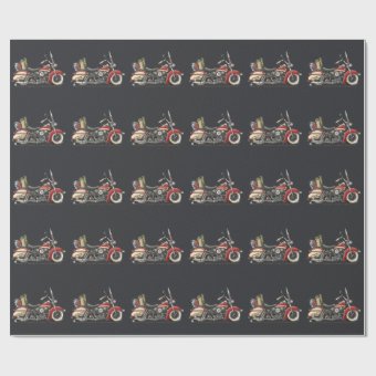 Cute Motorcycle Wrapping Paper | Zazzle
