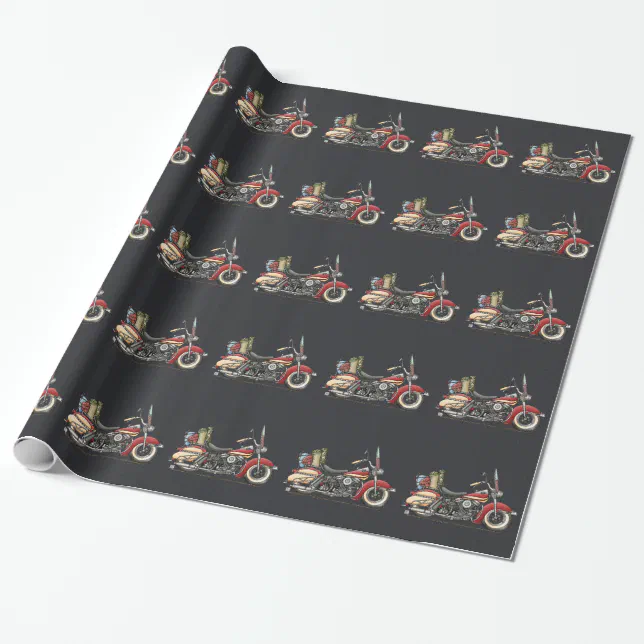Cute Motorcycle Wrapping Paper | Zazzle