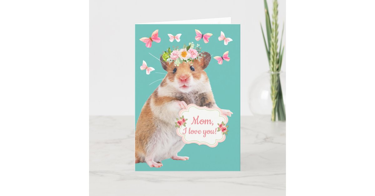Cute Mouse Mother's Day Holiday Card | Zazzle