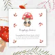 Cute mushroom - display shower enclosure card | Zazzle