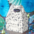 Cute Musical Notes Pattern Wedding Favor Boxes | Zazzle
