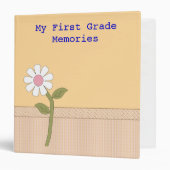 Cute My First Grade Memories Binder | Zazzle