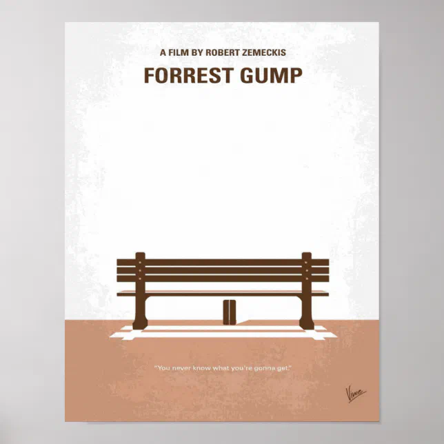 Cute My Forrest Gump Minimal Movie Poster Forrest | Zazzle
