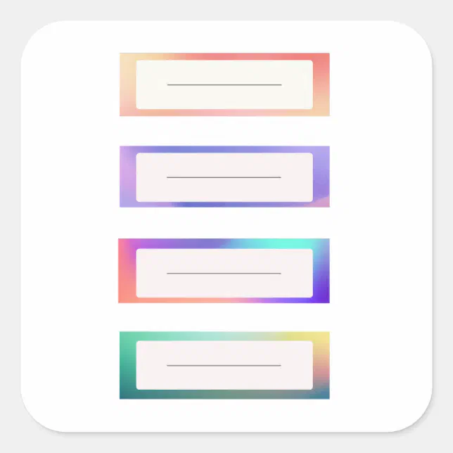 Cute Name Tag Sticker | Zazzle