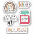 Cute Neonatal Intensive Care Unit NICU Nurse Pack Sticker | Zazzle