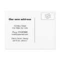 Cute new address typography postcards | Zazzle